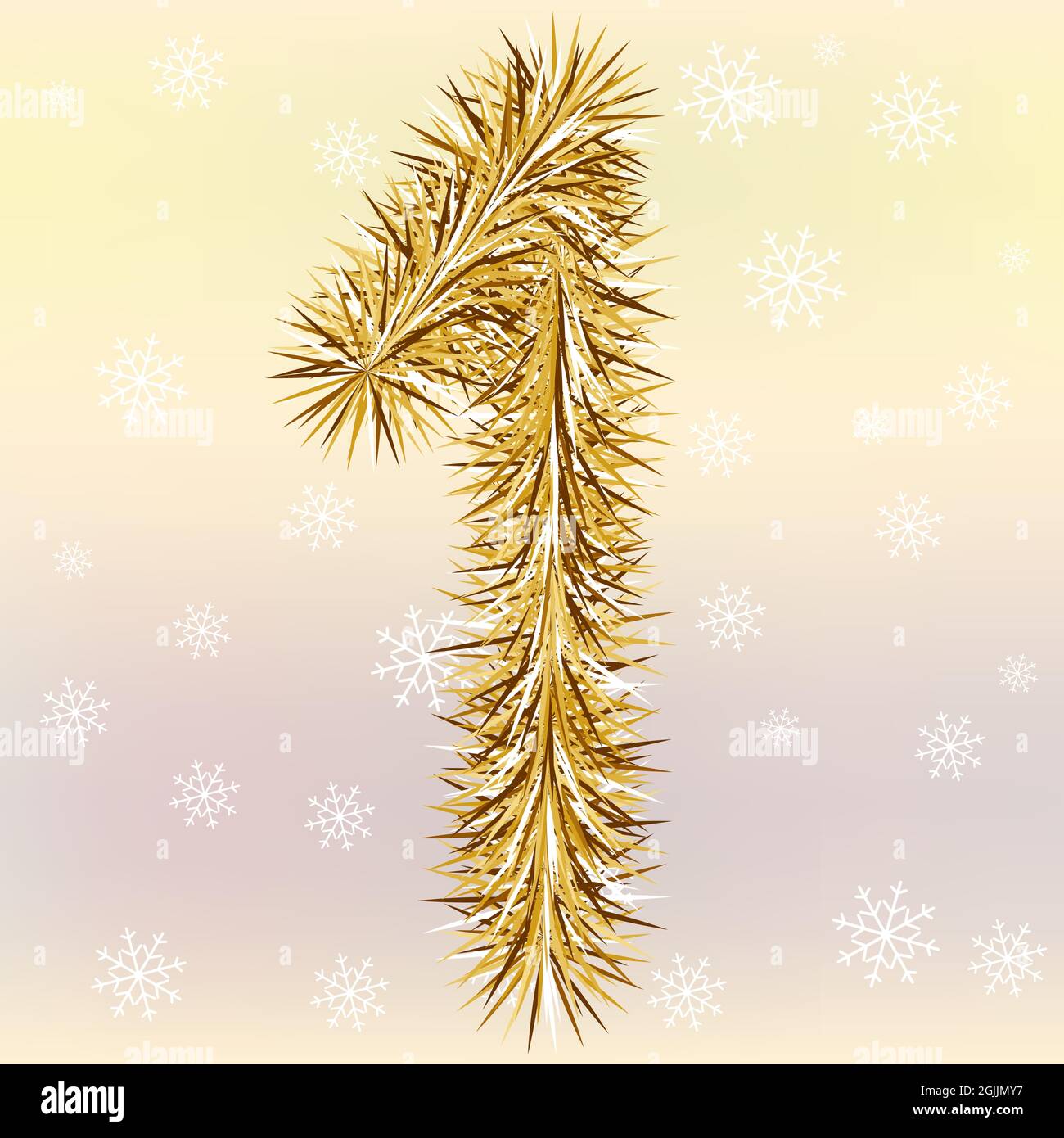 Christmas lettering Number 1 with a fur or tinsel text effect over ...
