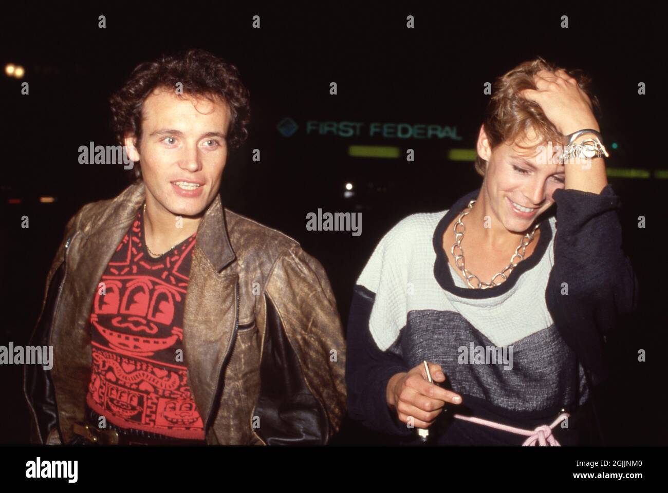 Jamie Lee Curtis and Adam Ant Circa 1984 Credit: Ralph Dominguez ...