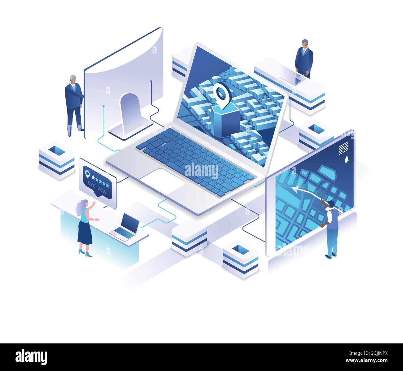Illustration of Navigation Technology Stock Vector Image & Art - Alamy