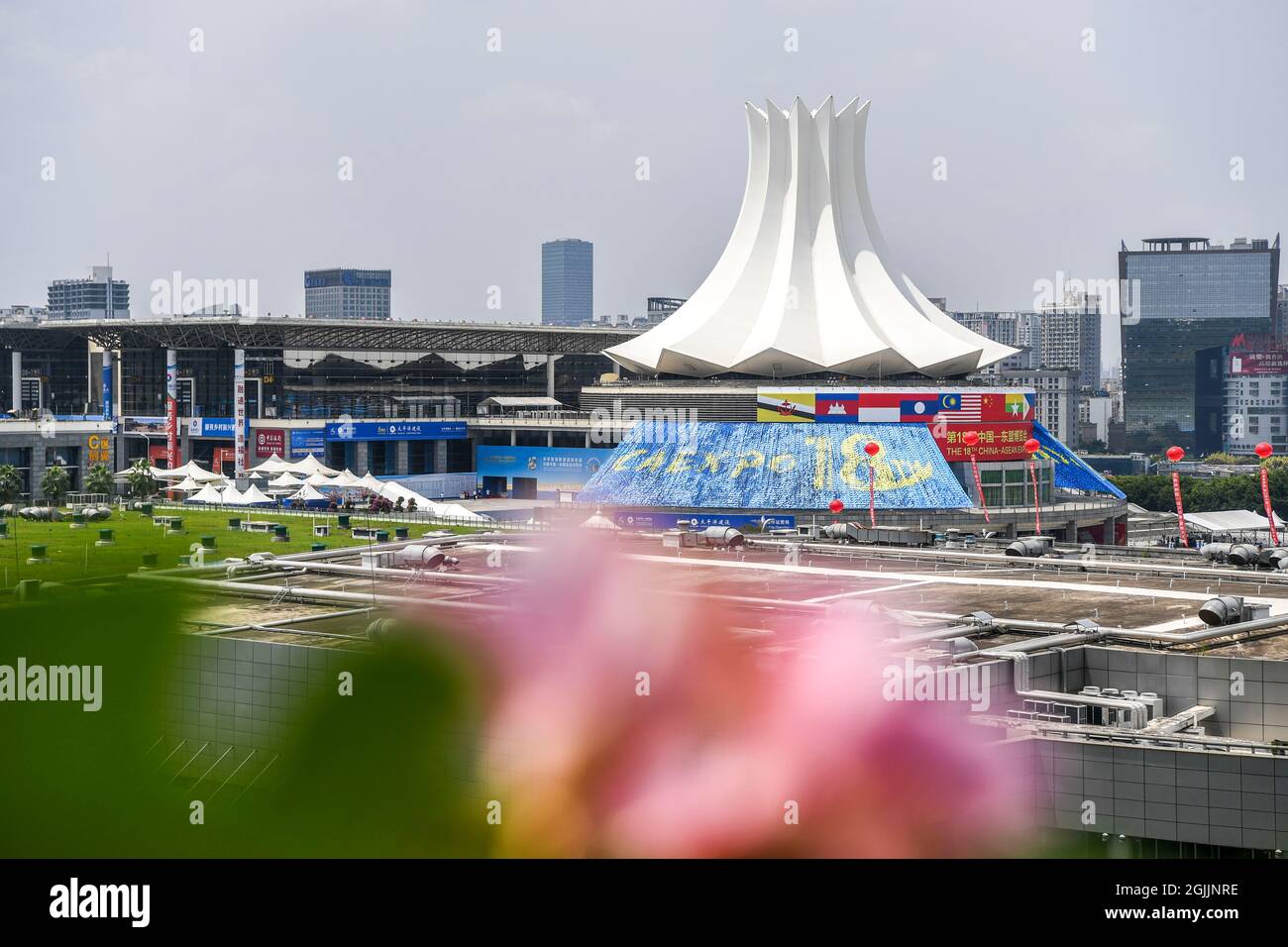 Nanning. 10th Sep, 2021. Photo taken on Sept. 10, 2021 shows a view of ...