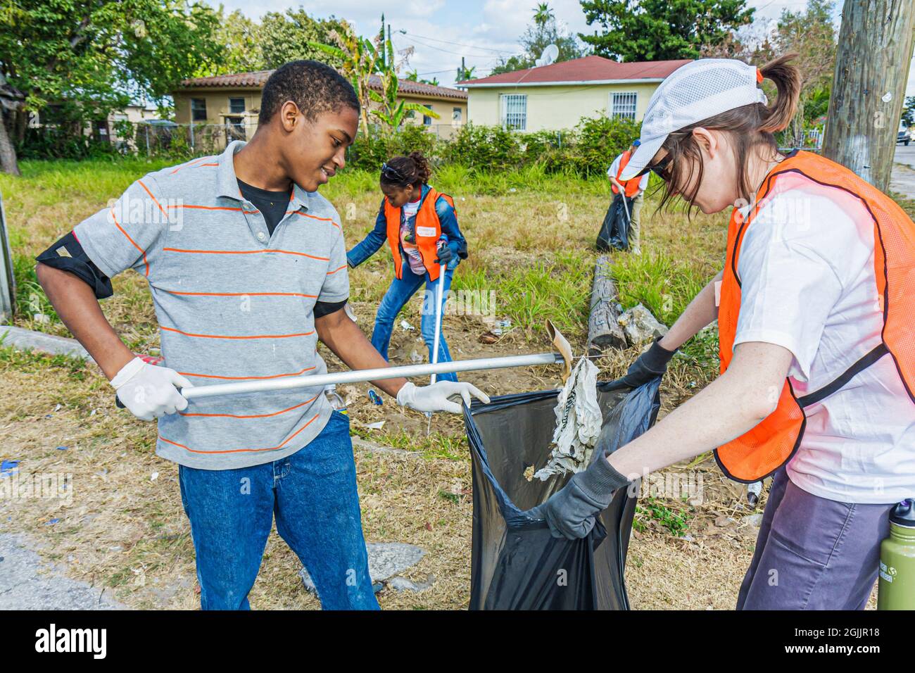 Helping Neighborhood Clean Up High Resolution Stock Photography and ...