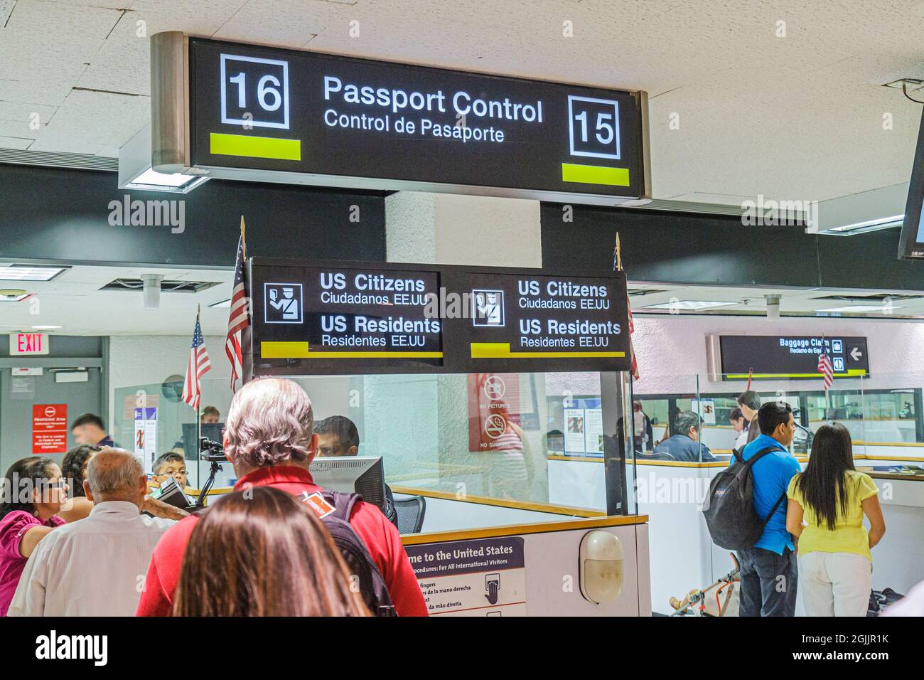 Miami Florida International Airport MIA,Passport Control,Customs ...