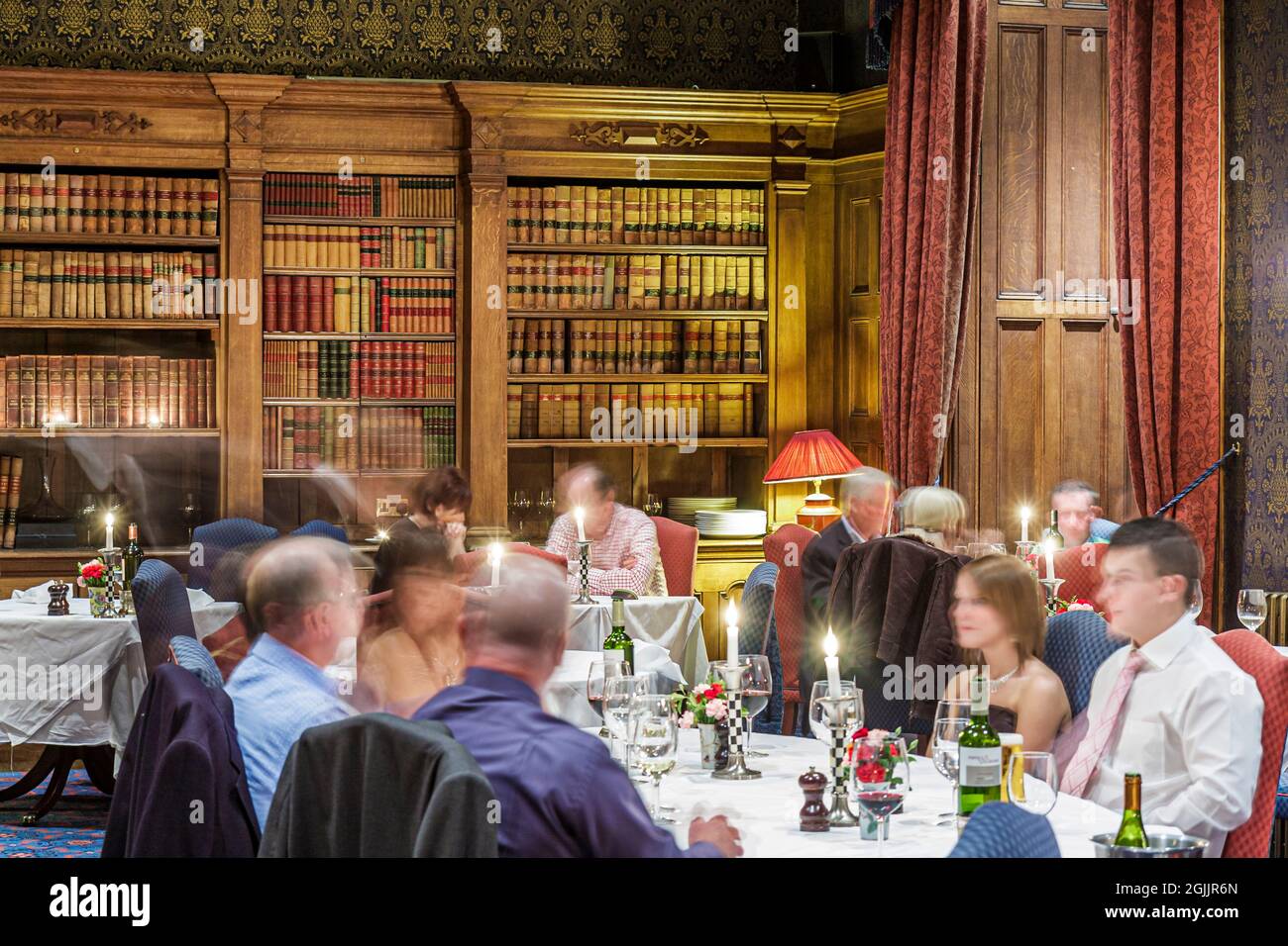 UK England Matfen Hall Hotel & Golf Estate,Great Hall dinner,The ...