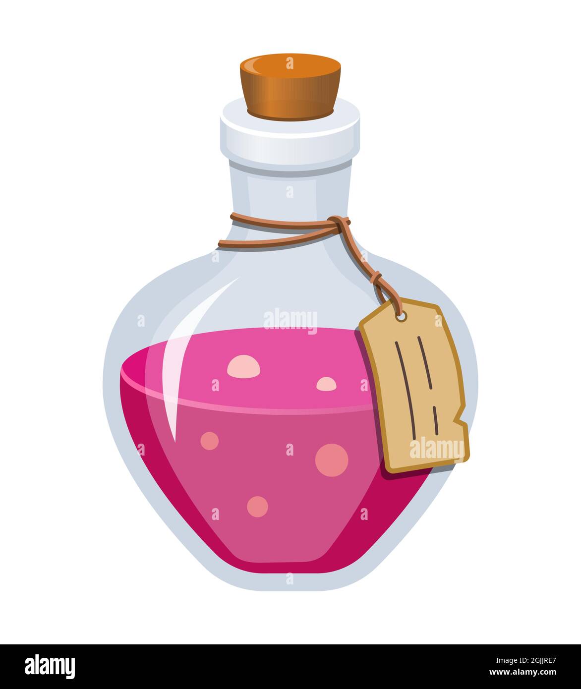 Magic potion - creative, modern cartoon object. Illustration on white ...
