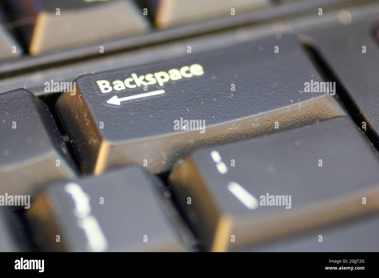 Closeup View of a Black Keyboard Stock Photo - Alamy