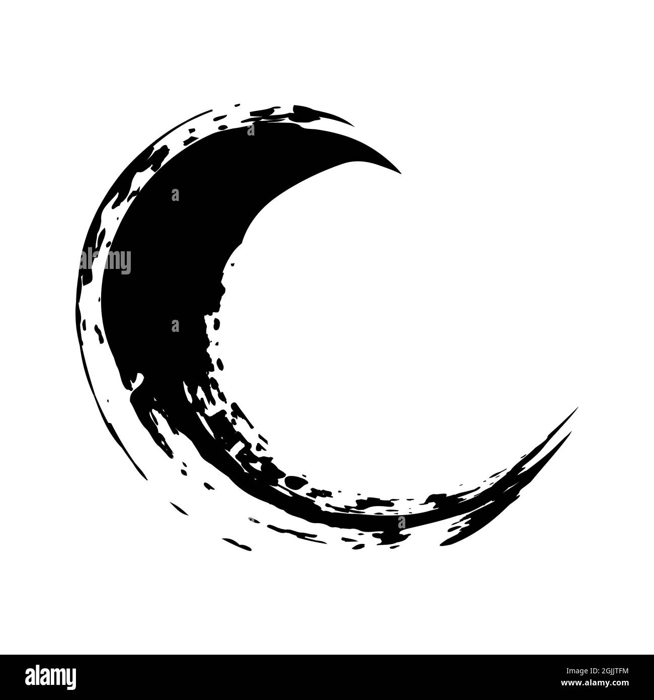 Black wave grunge brush stroke. Grunge wave element. Distress textures ...