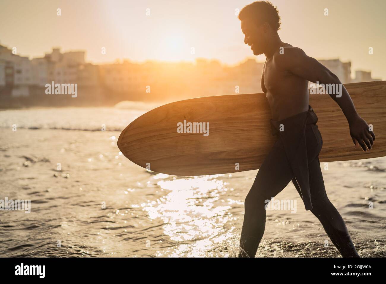People Surfing Sunset