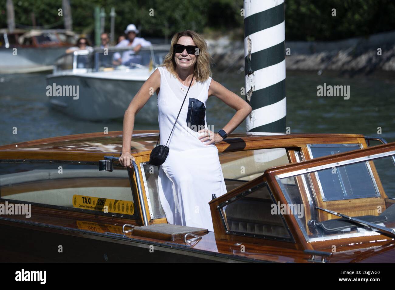 Stefania Rocca arriving at the Excelsior Hotel as part of the 78th ...