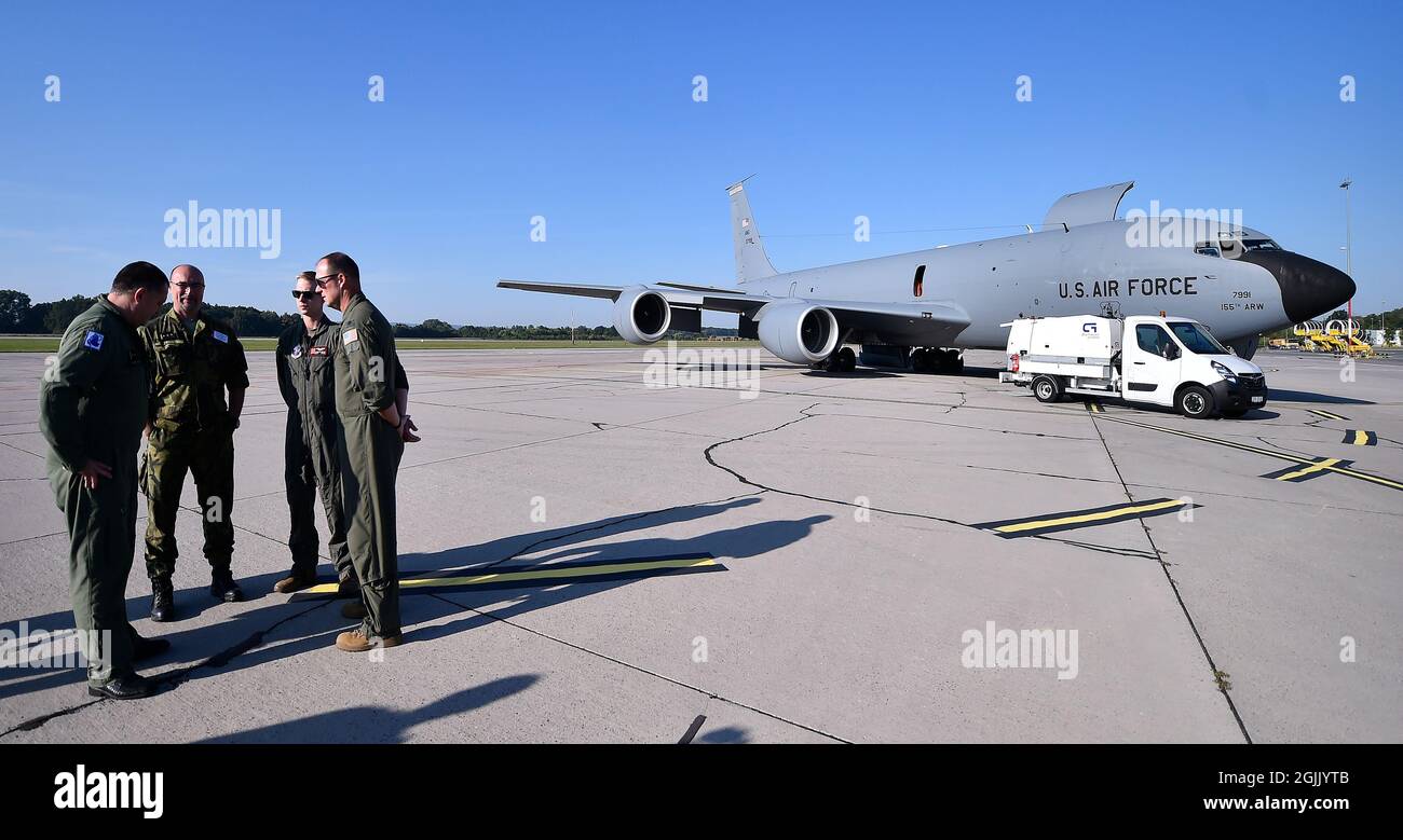 Pardubice, Czech Republic. 10th Sep, 2021. Boeing KC-135 Stratotanker ...