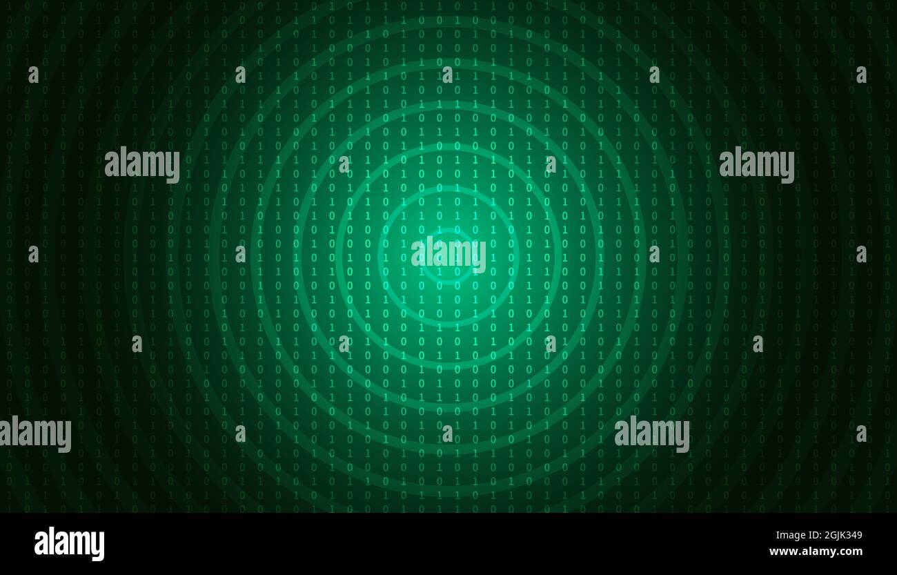 Binary Code Background Data Illustration Matrix Abstract Concept