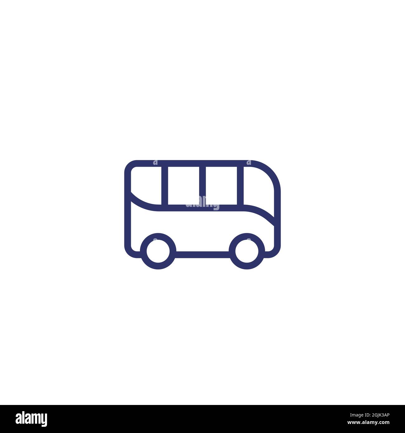 bus icon, city transport line vector design Stock Vector Image & Art ...