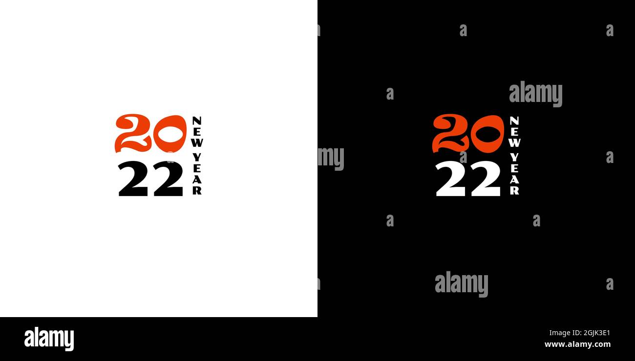 2022 Happy New Year logo design. 2022 typography symbol Happy New Year ...