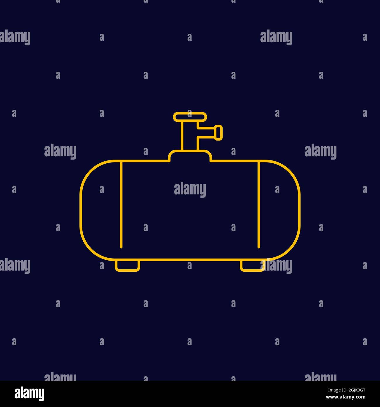 gas tank, industrial cylinder linear icon Stock Vector Image & Art - Alamy