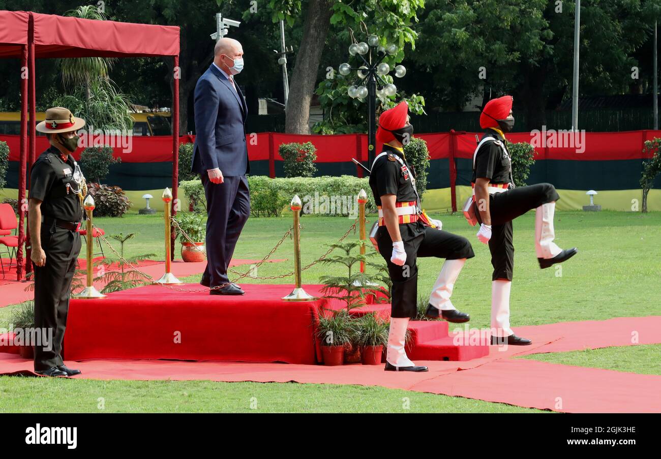 New Delhi, India. 10th Sep, 2021. Australia's Defense Minister Peter ...