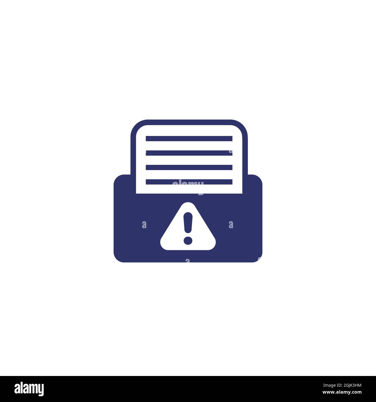 important documents icon on white Stock Vector Image & Art - Alamy