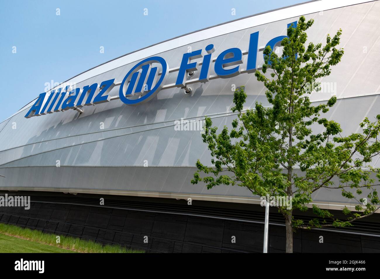 Allianz Field Sign on soccer stadium home of Minnesota United FC of ...