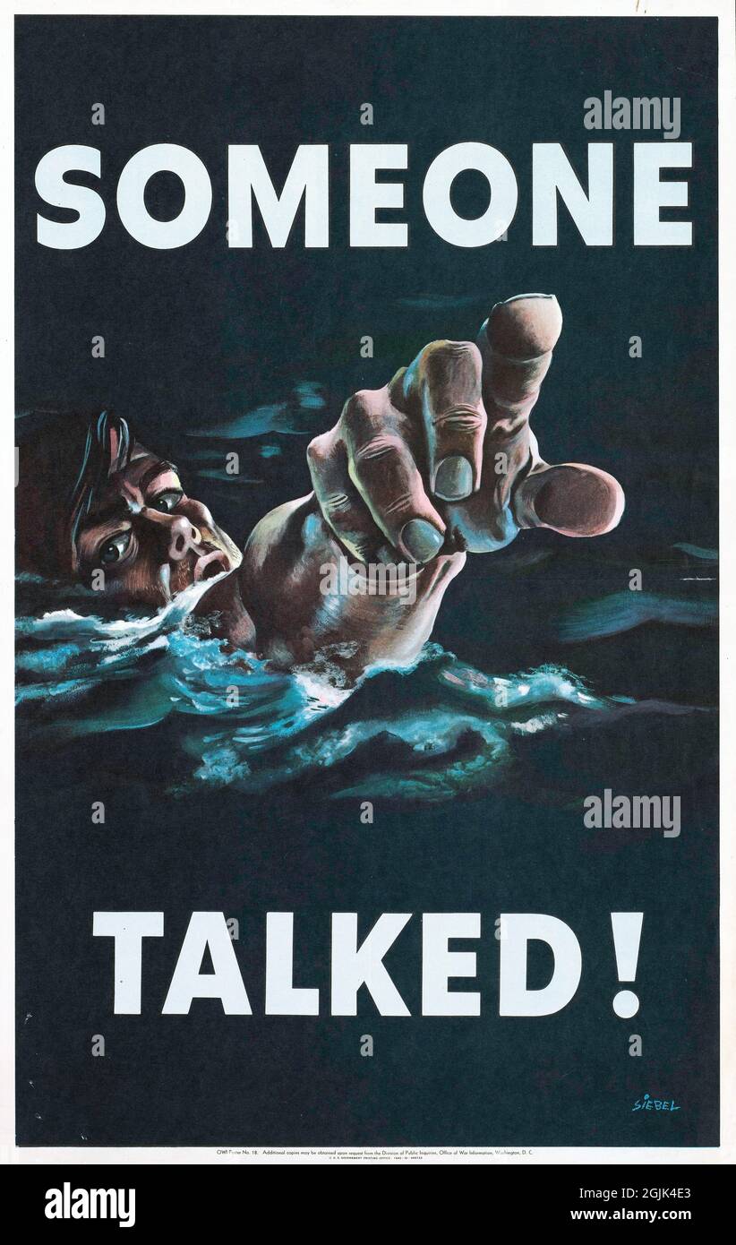 Don't talk poster hi-res stock photography and images - Alamy