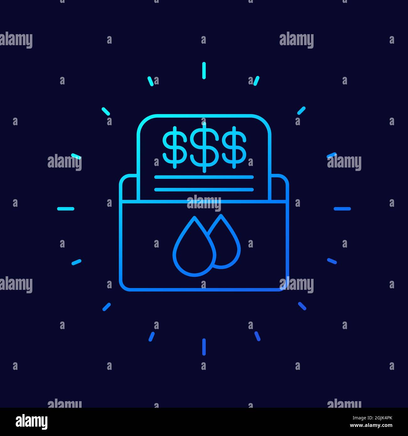 water utility bills and payments line icon Stock Vector Image & Art - Alamy