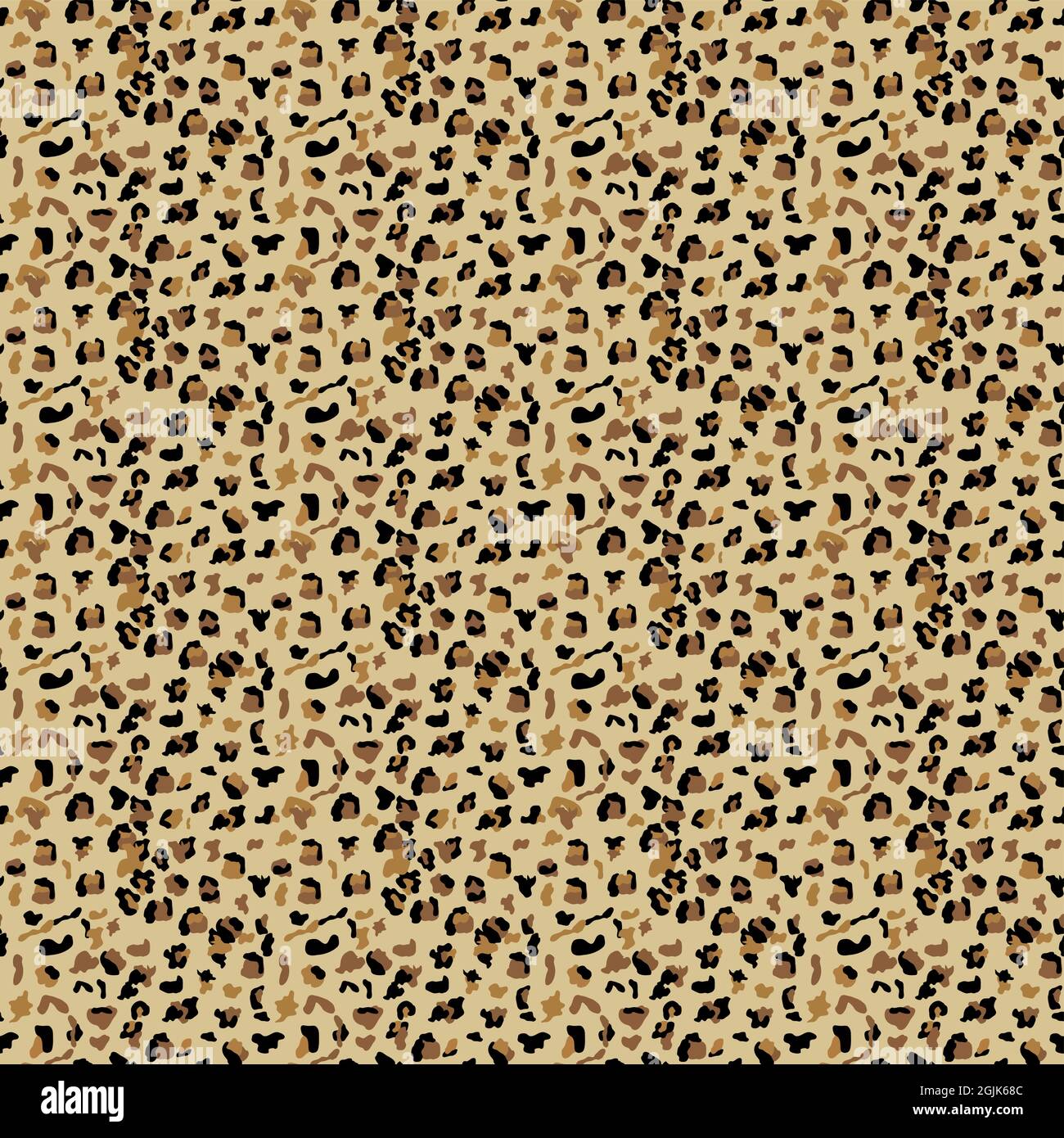 Fashionable Leopard Seamless Pattern. Stylized Spotted Leopard Skin ...