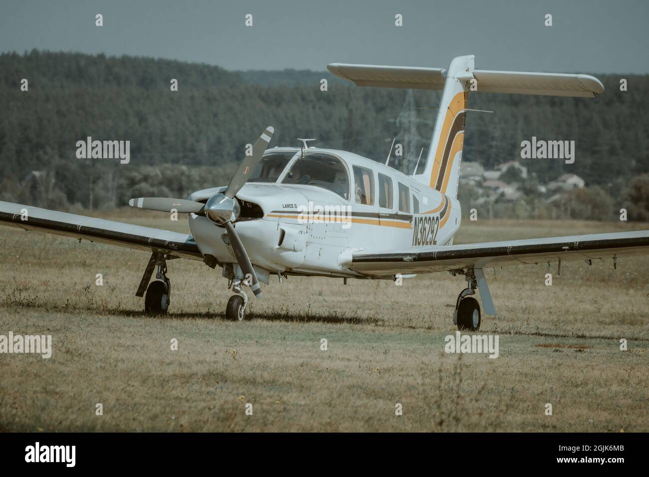 airplane on the ground Stock Photo - Alamy
