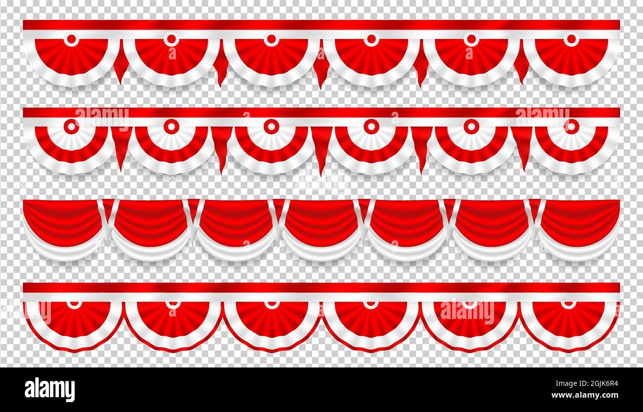 Vector Indonesian Independence Day borders set Stock Vector Image & Art ...