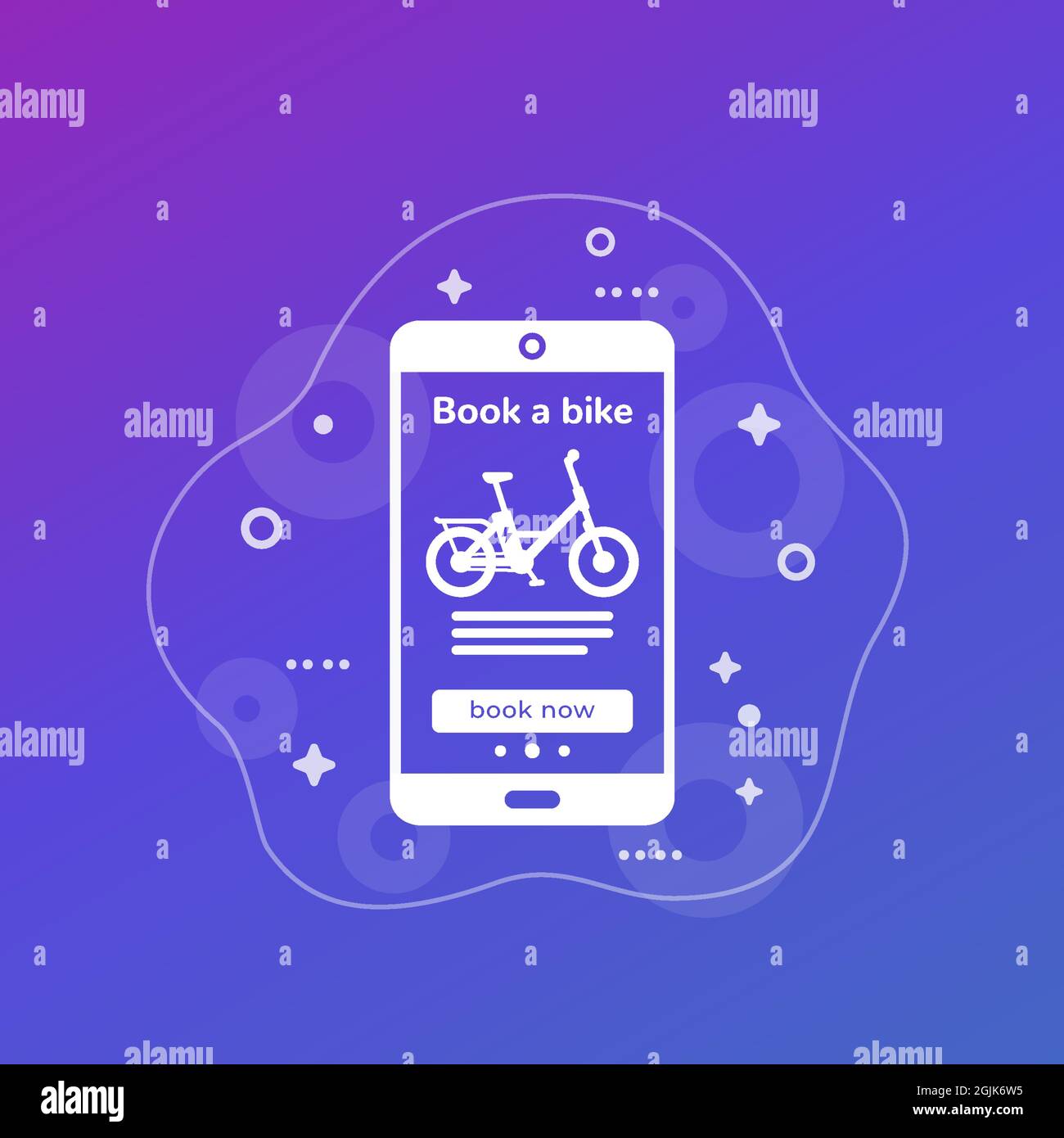 Book a bike app, vector icon Stock Vector Image & Art - Alamy