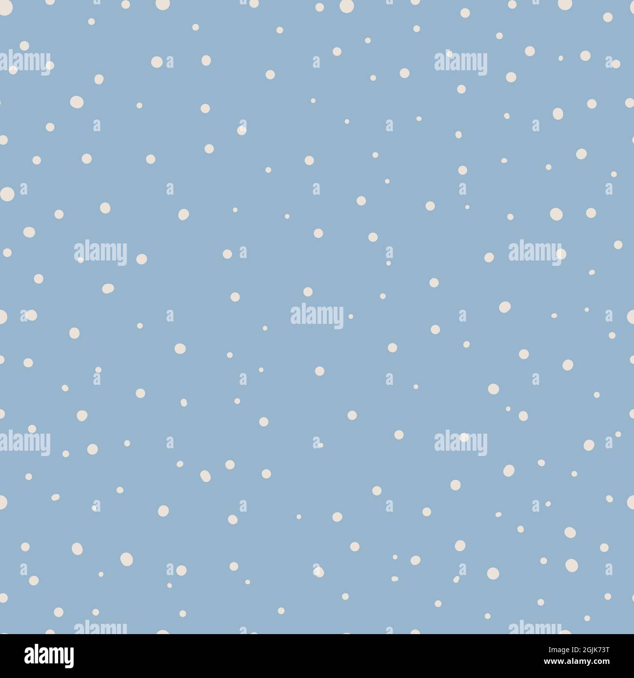 White snow falling on blue background seamless pattern Christmas ...