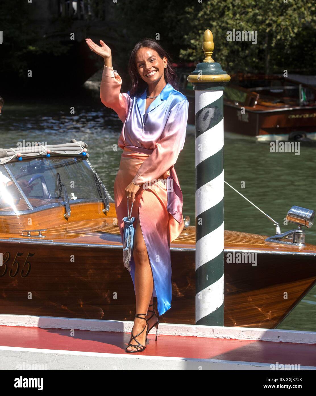Italian actress and web star, Valeria Angione, is seen arriving at the ...