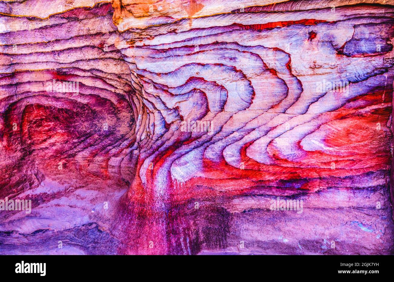 Red Rock Abstract Petra Jordan Built by the Nabataens in 200 BC to 400 ...