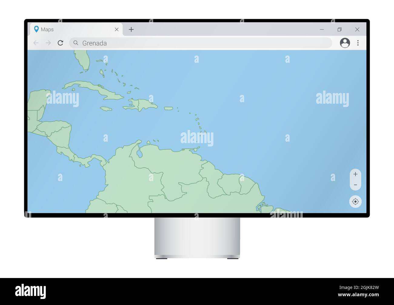 Computer monitor map saint hi-res stock photography and images - Alamy