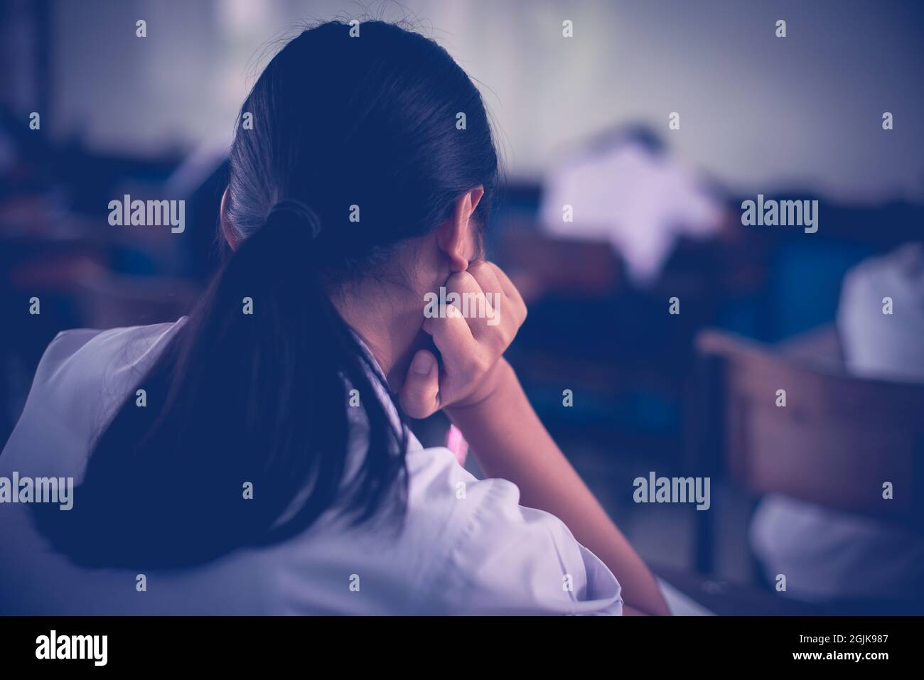 Male anxious taking test hi-res stock photography and images - Alamy