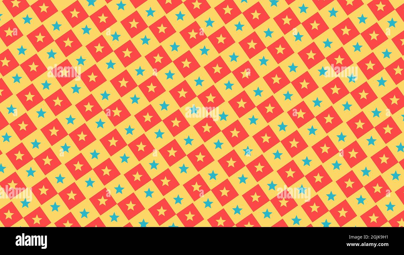 Squares and stars patterns wallpaper hi-res stock photography and ...