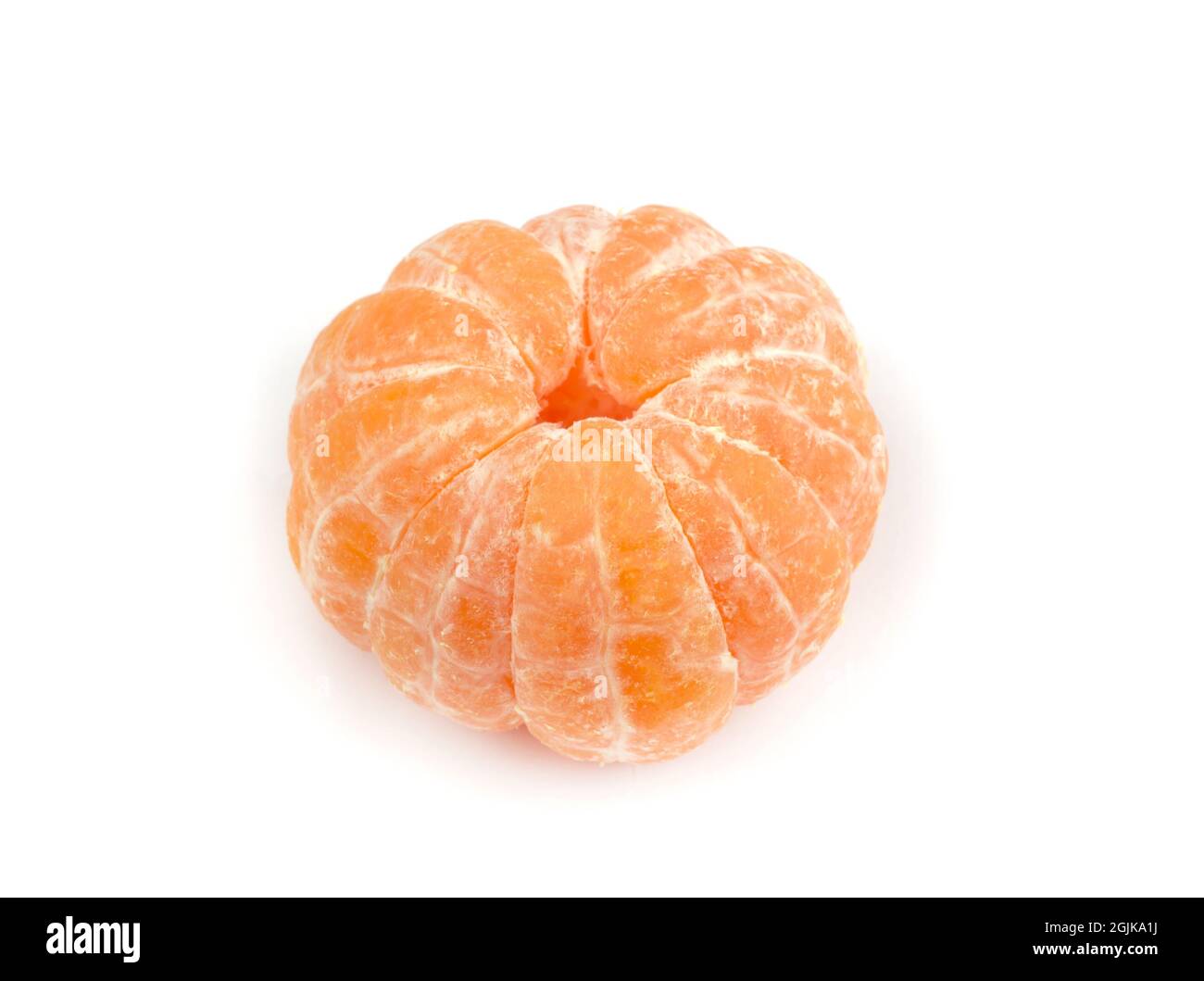 Peeled whole tangerine isolated on white background Stock Photo - Alamy