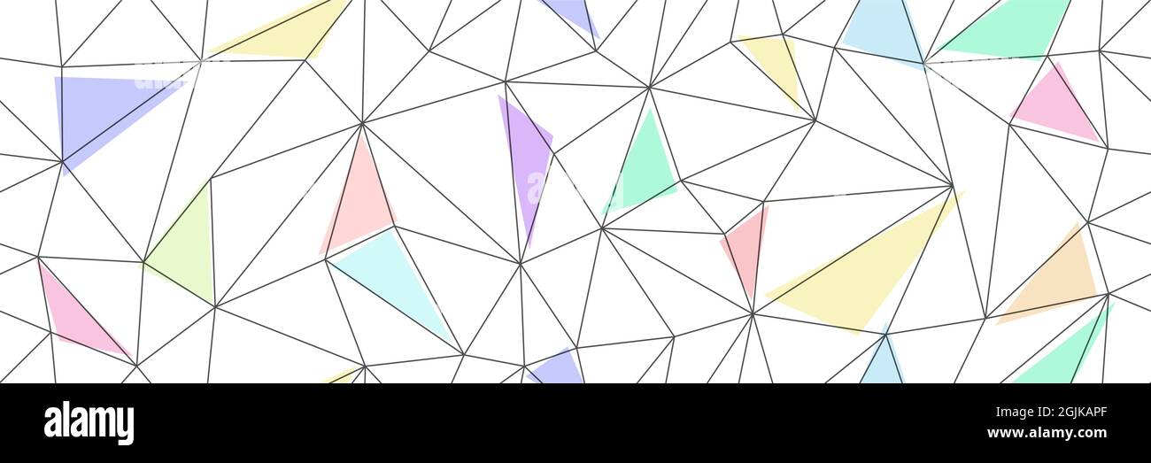 Seamless vector linear pattern forms triangles with colored elements ...