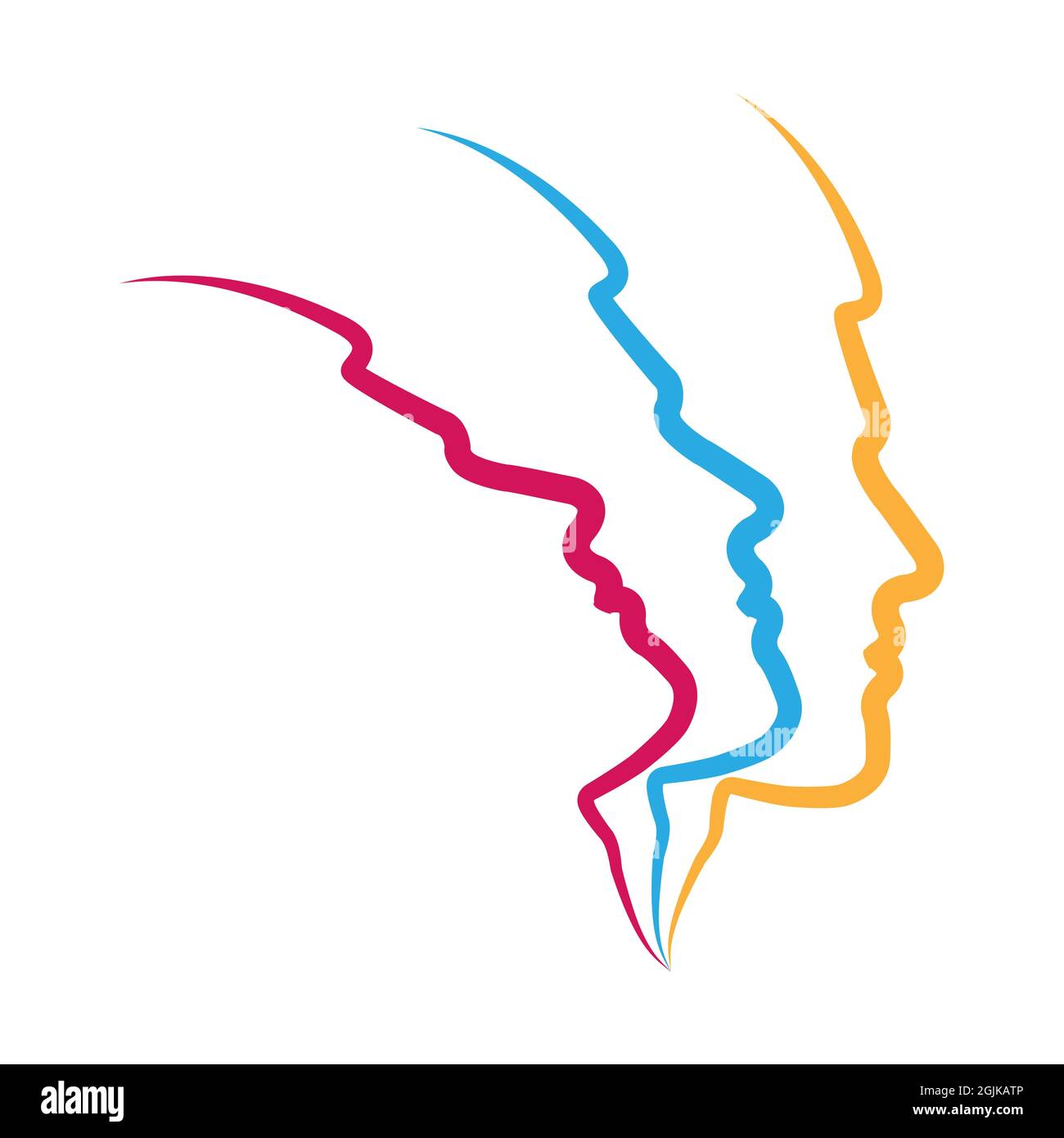 Split personality drawing Stock Vector Images - Alamy