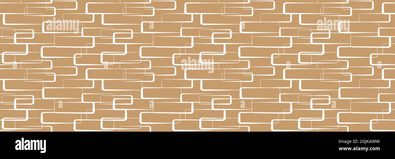 Seamless abstract pattern of intersecting contour shapes imitating ...