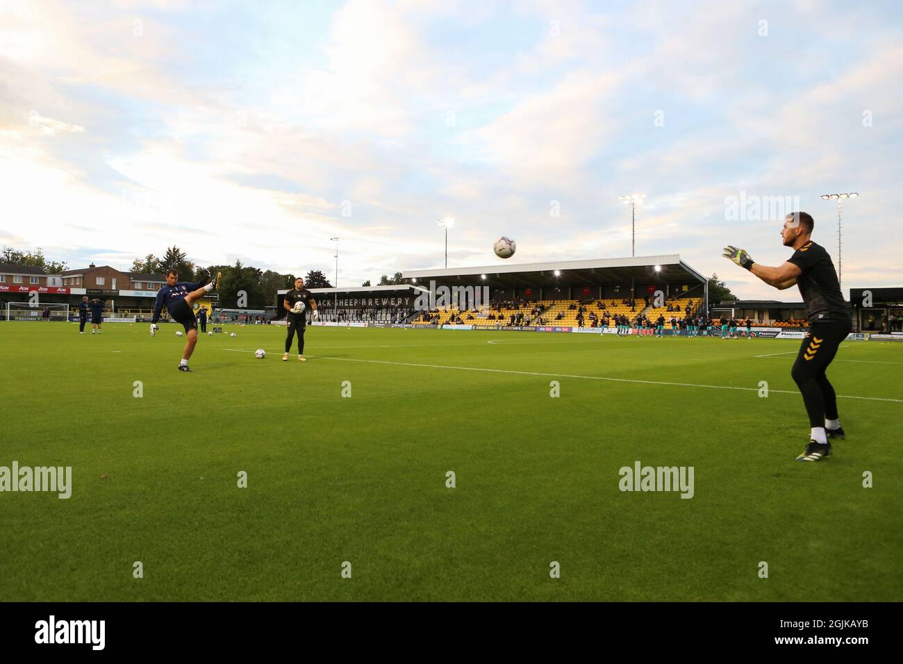 A general view inside the stadium during the warm up before the Sky Bet ...