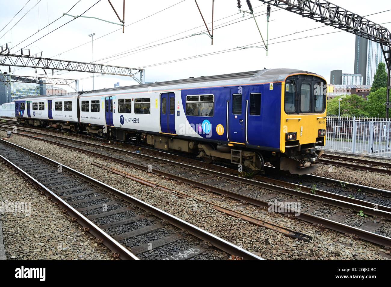 British Rail Class 150 Sprinter arriving at Manchester Piccadilly Stock ...