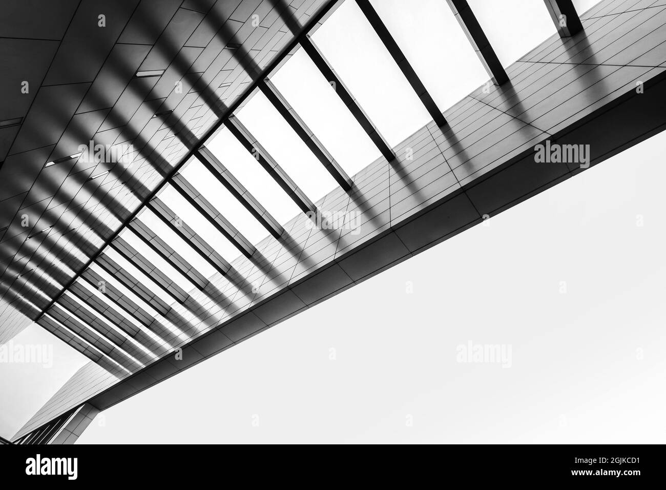 Urban Geometry, looking up to the building. Modern architecture ...