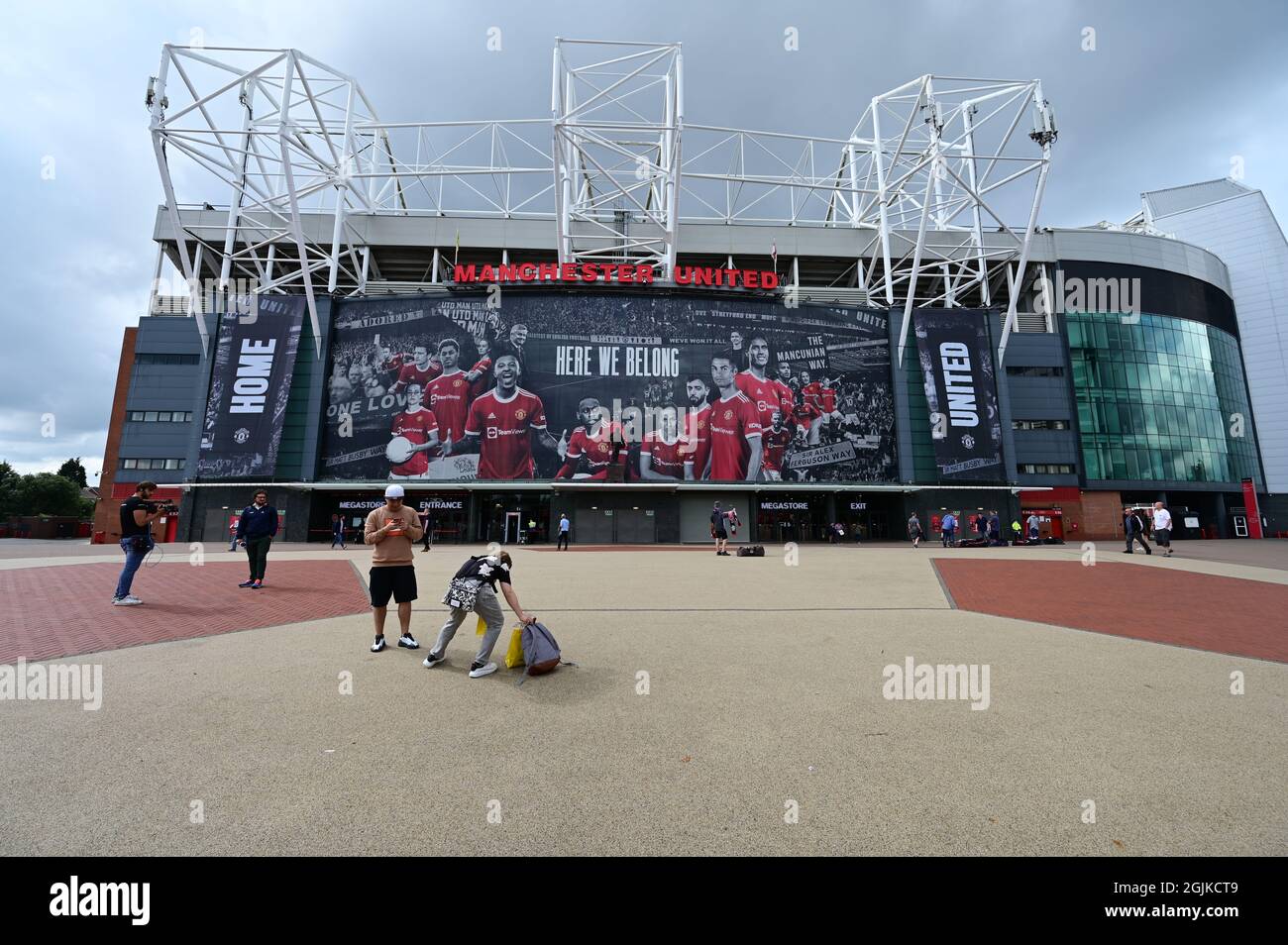 Manchester United football stadium Stock Photo - Alamy