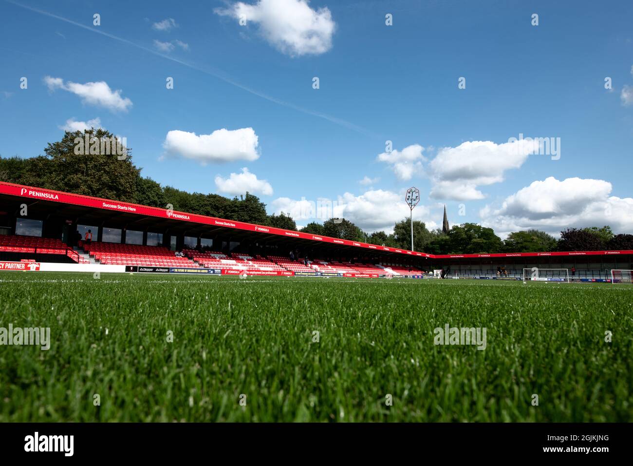The Peninsula Stadium, Moor Lane, Salford. Salford City FC Stock Photo ...