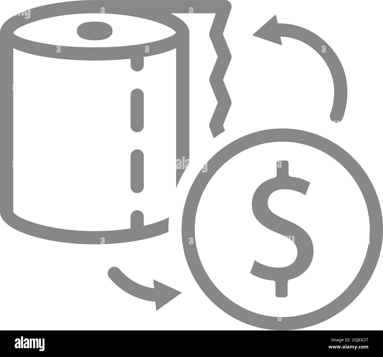 Payment toilet Stock Vector Images - Alamy