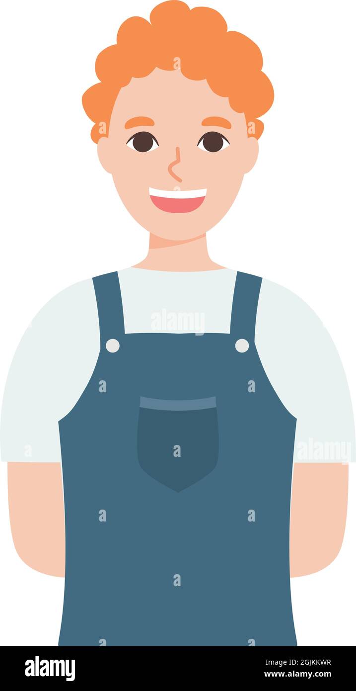 cartoon handyman icon on white background Stock Vector Image & Art - Alamy
