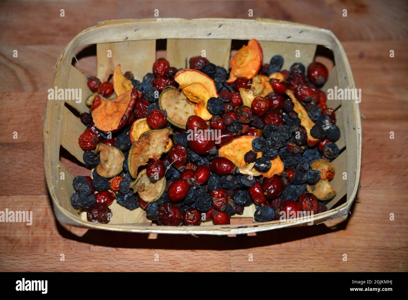 Mix of different dried forest fruits Stock Photo - Alamy