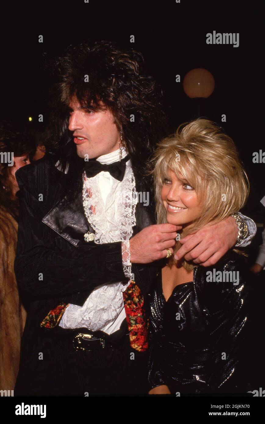 Tommy Lee and Heather Locklear at the Aaron Spelling Party March 11 ...