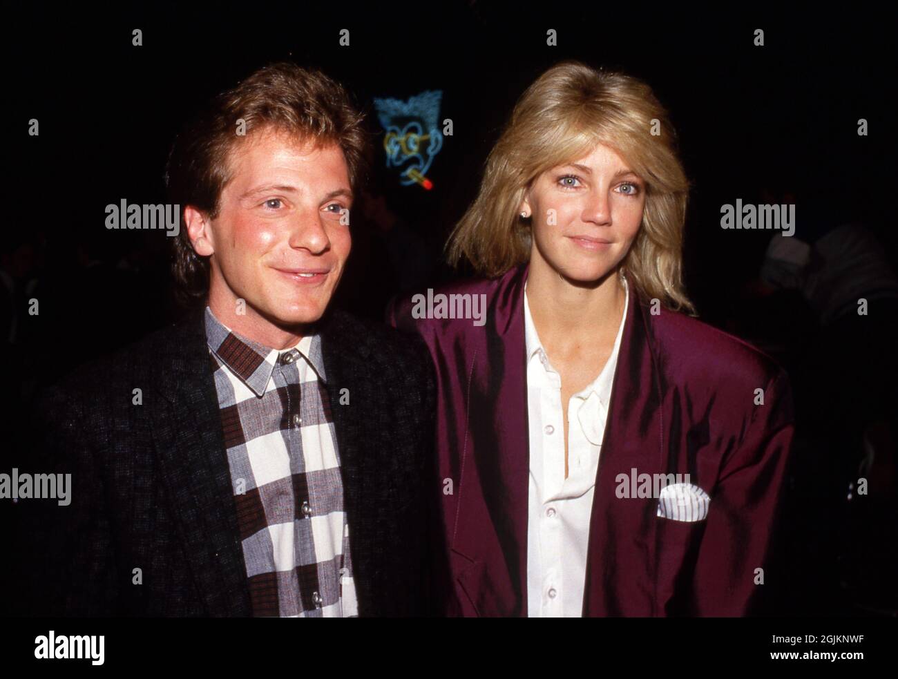 Heather Locklear and Jonathan Prince at the 1987 Young Artist Group ...