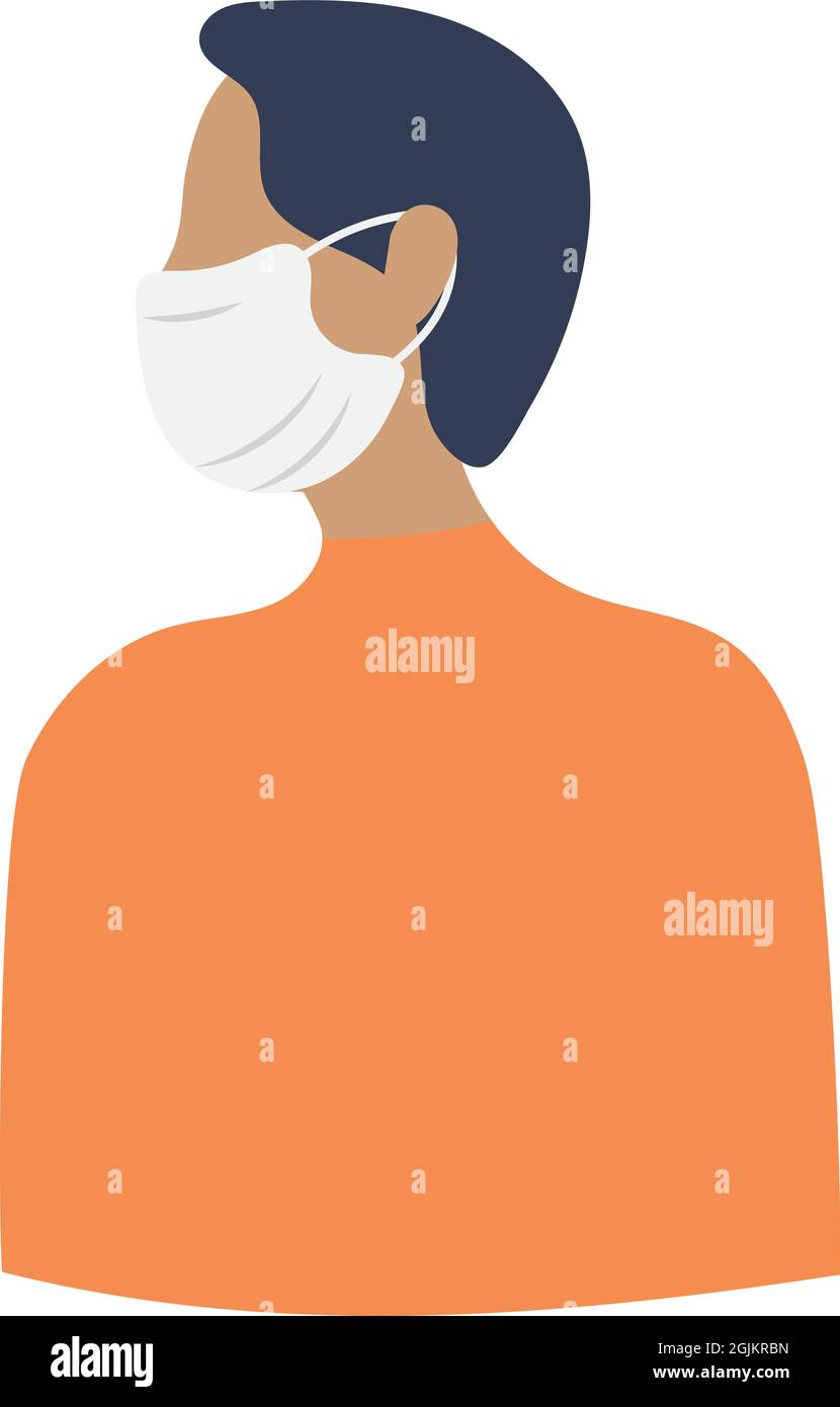 man with face mask design Stock Vector Image & Art - Alamy
