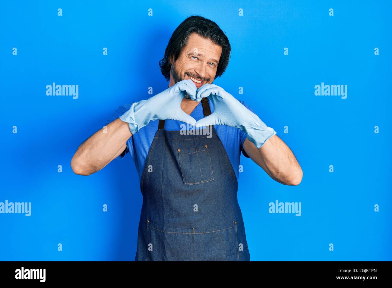 Love cleaning hand wearing hi-res stock photography and images - Alamy