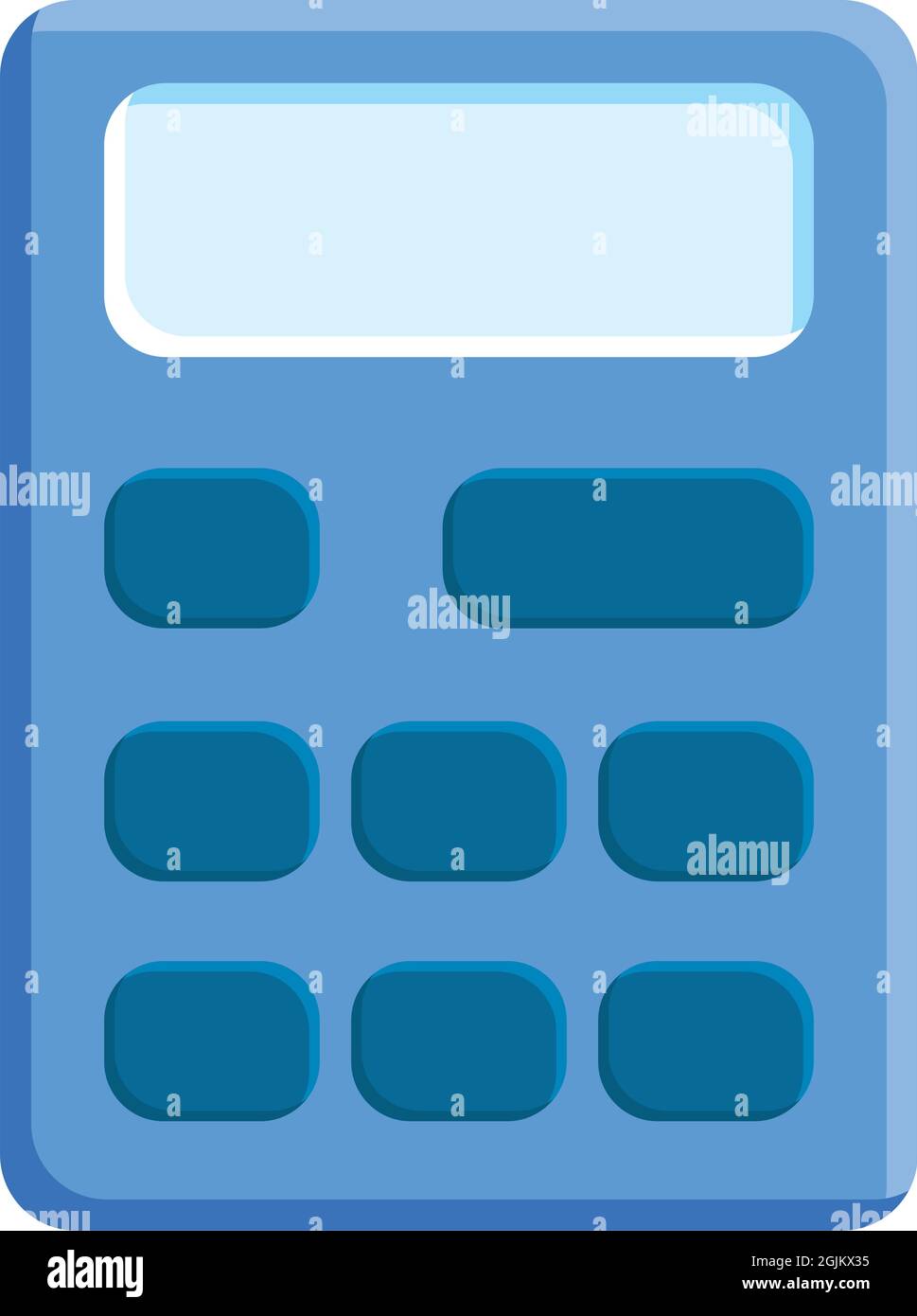 blue calculator icon on white background Stock Vector Image & Art - Alamy