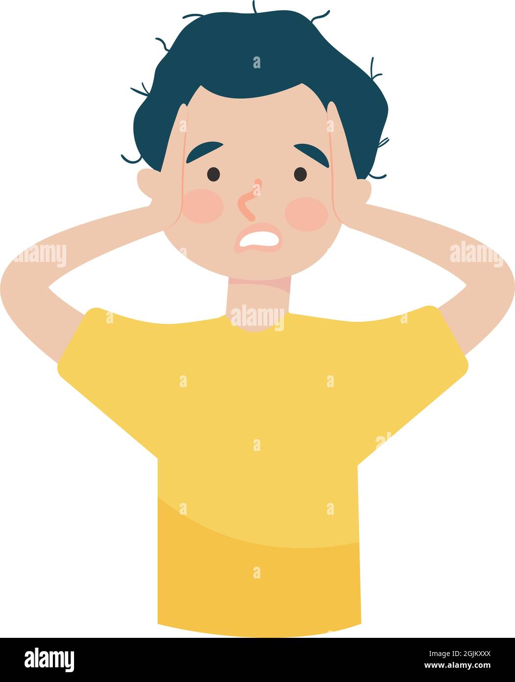frustrated man icon on white background Stock Vector Image & Art - Alamy